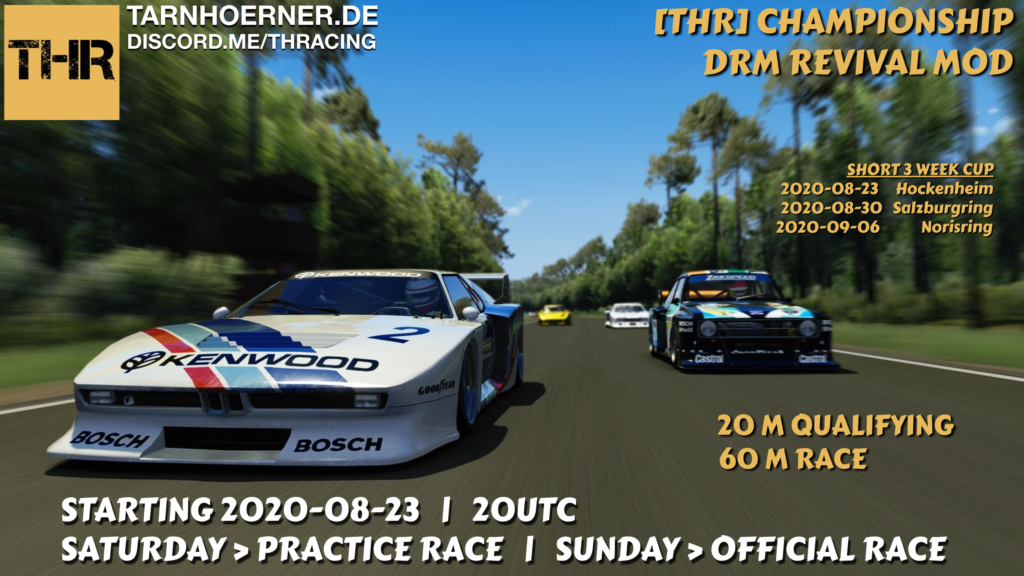 DRM Mod Cup – Race Weekends – THRacing
