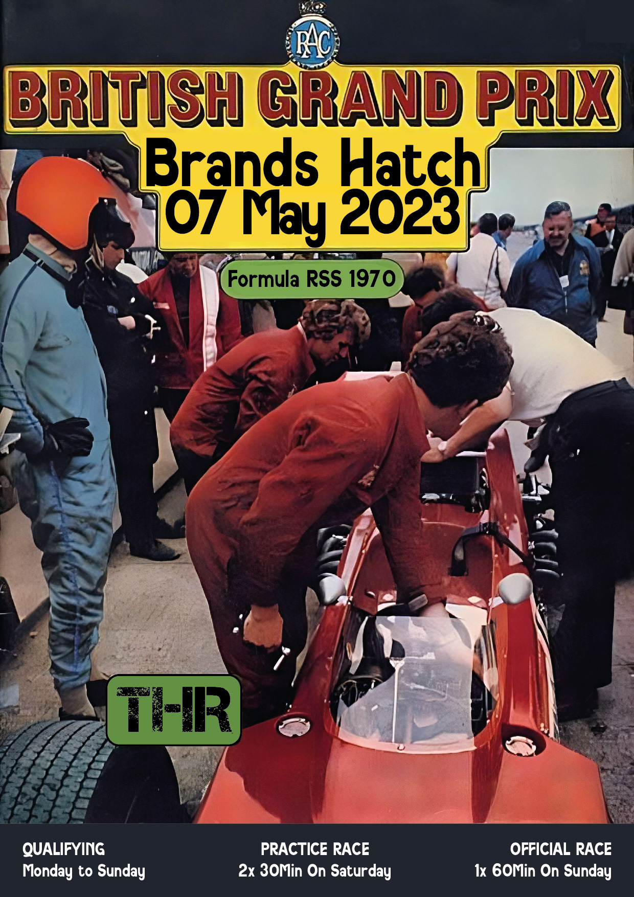 This weekend THR hosts the seventh Race Weekend of the Formula 1970 ...